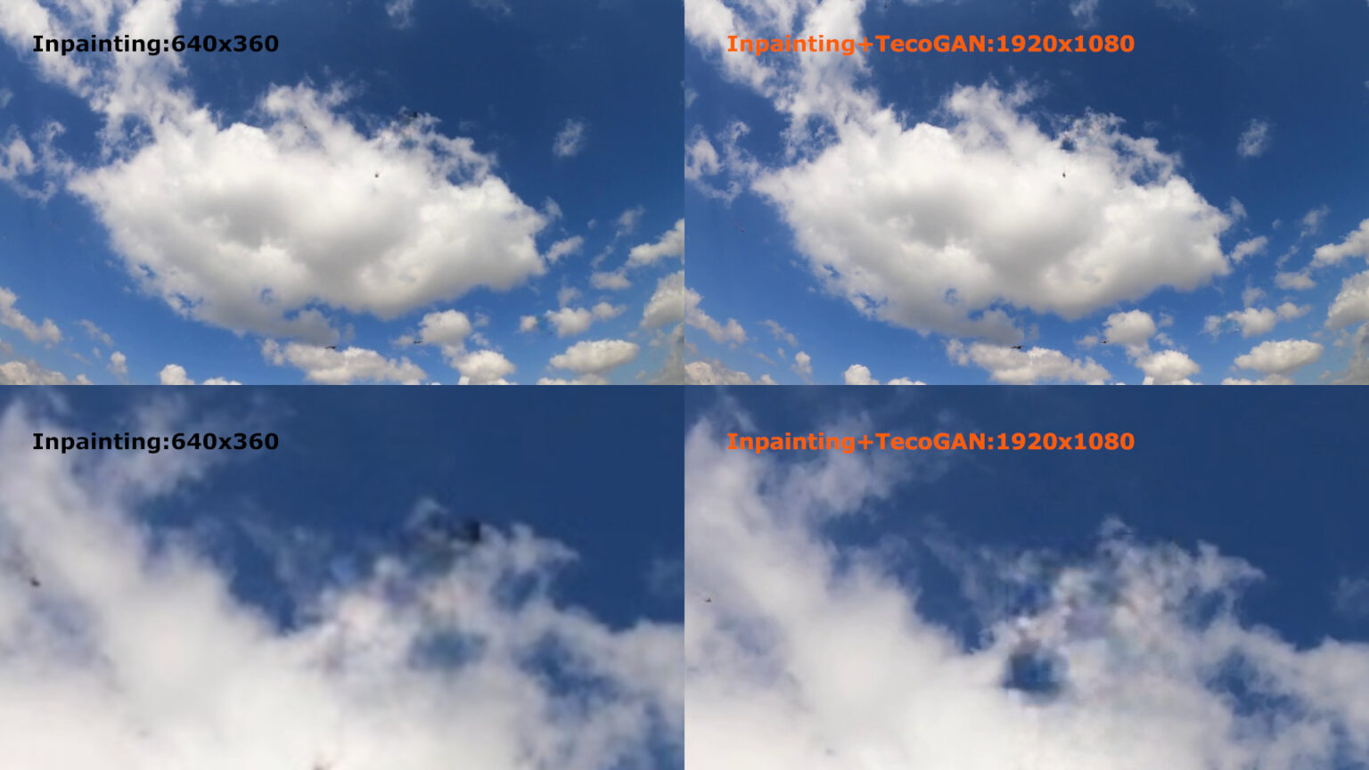 Inpainting画像をTecoGANで高解像度化してみた | FarmL